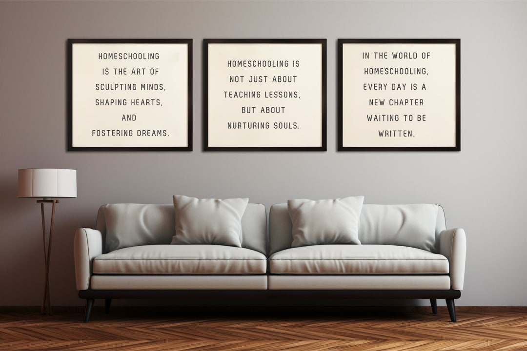 Homeschool Quotes, Wall Quotes, Digital Printables for Wall, Minimalist ...