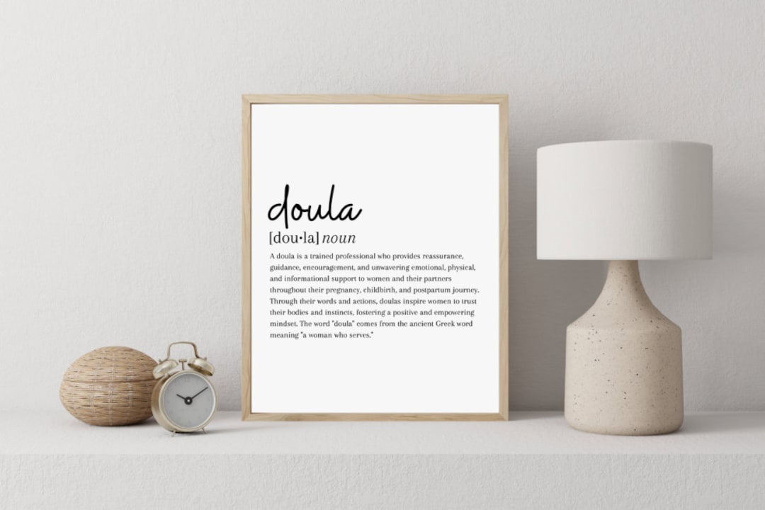 Doula Definition, Wall Art for Doula, Digital Printable for Wall ...