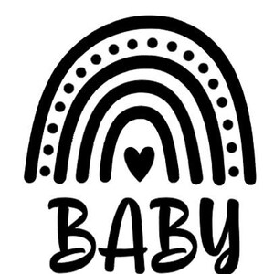 Rainbow Baby Svg, Rainbow Svg, Baby Svg, Cute for Baby Clothes Svg, Cut ...