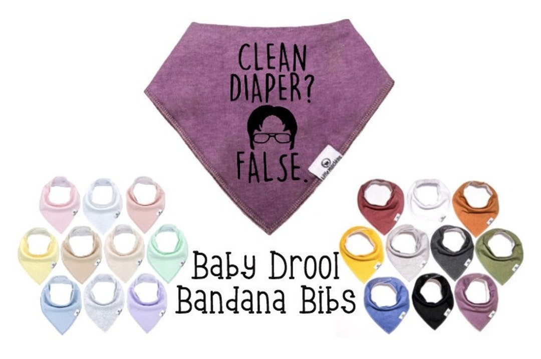 The Office Baby Bibs, BIB Super Soft Organic Absorbent Cotton, Nickel ...