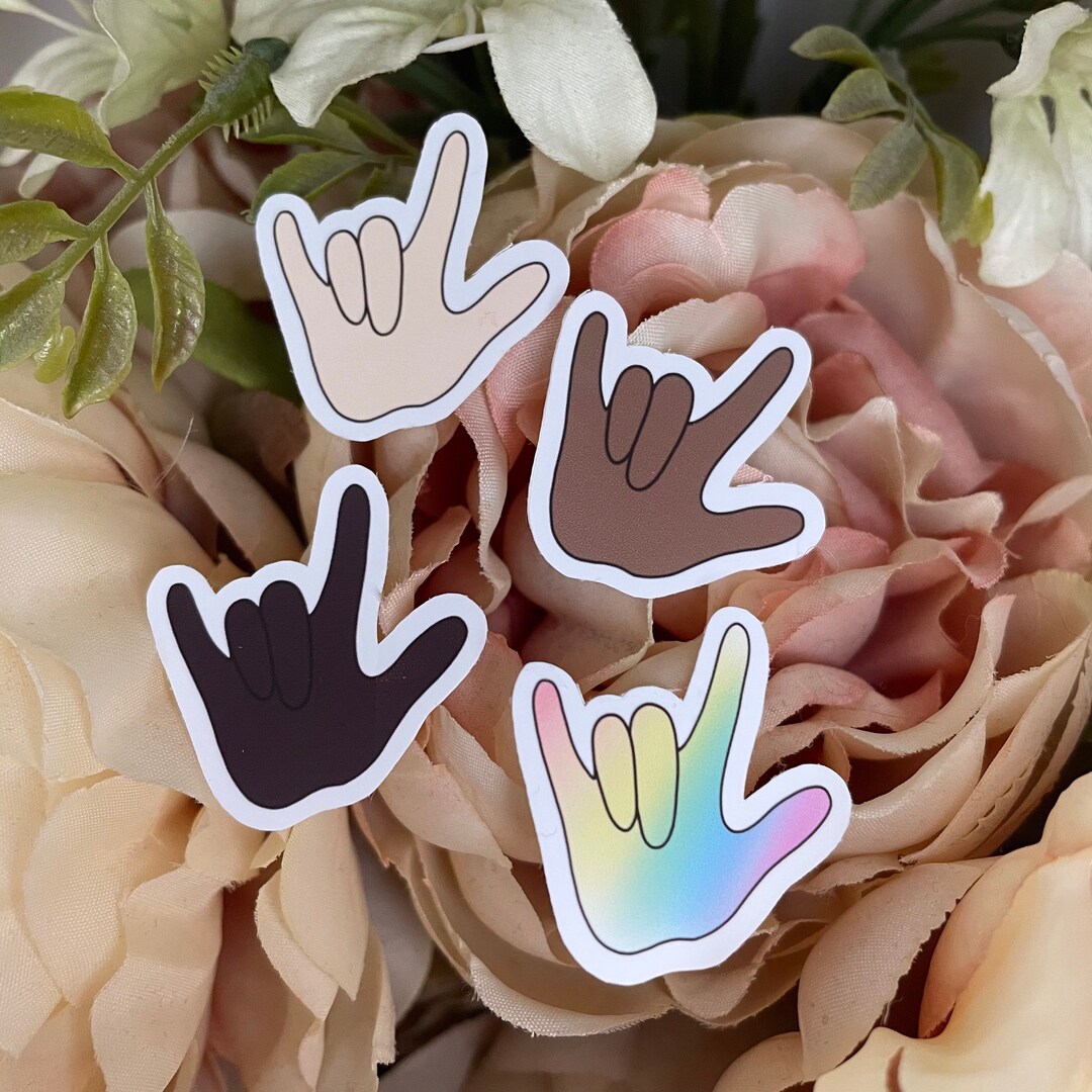 BSL, British Sign Language, ASL, I Love You Sign, Deaf, Waterproof ...