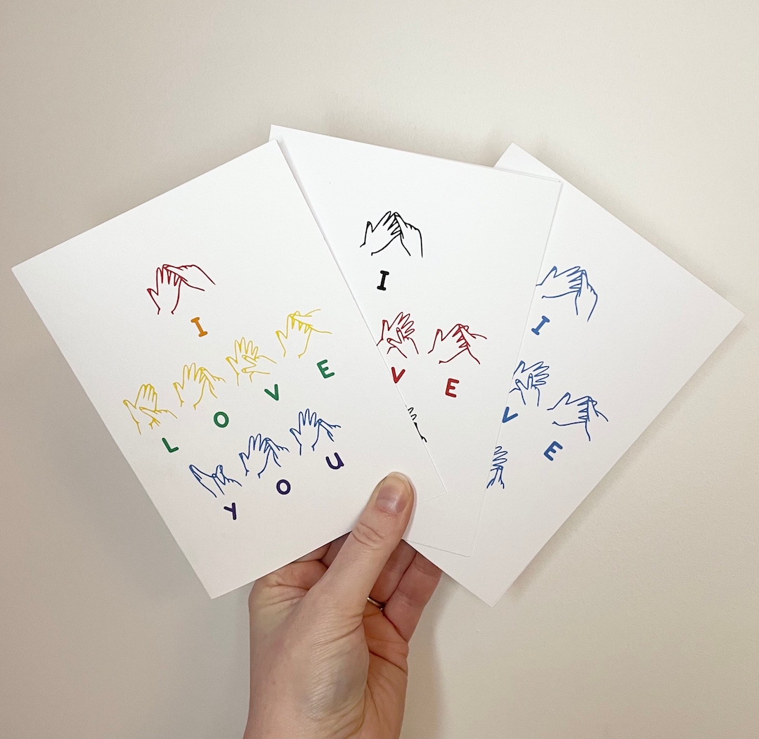I Love You, BSL, British Sign Language, Valentine's Day, Anniversary ...