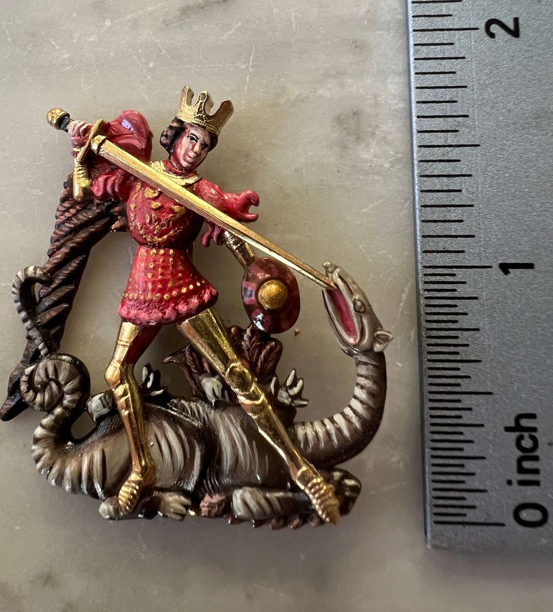 Saint Michael - Hand Painted Badge - Livery Pins - HEMA - SCA - LARP ...