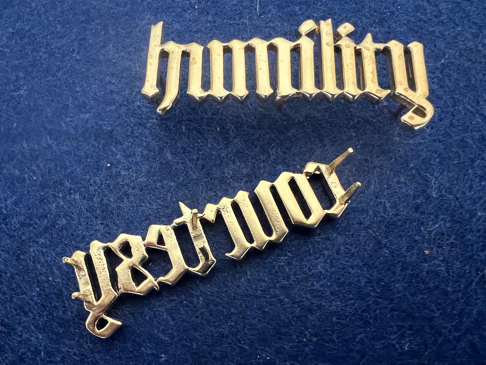 Chivalry Virtue Studs - Gothic Lettering Leather, Wood Etc. - SCA, LARP ...