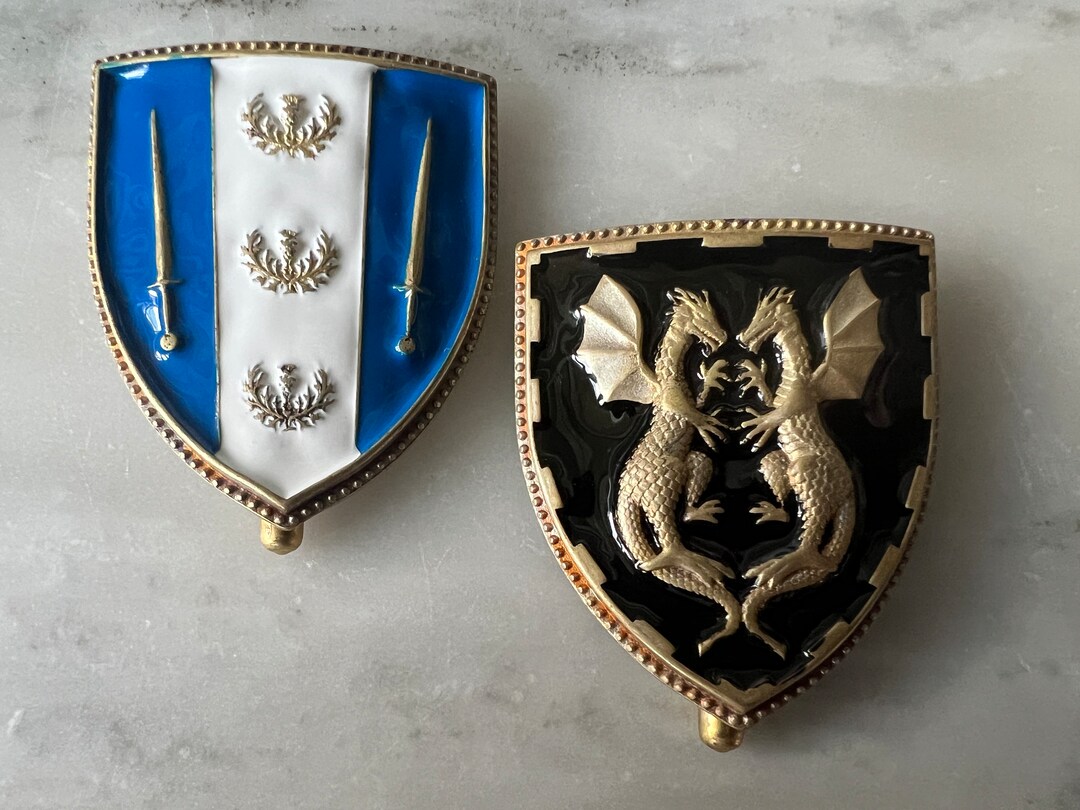 Custom Heraldic Enamel Shield Tokens Medieval SCA LARP Reenactment HEMA ...