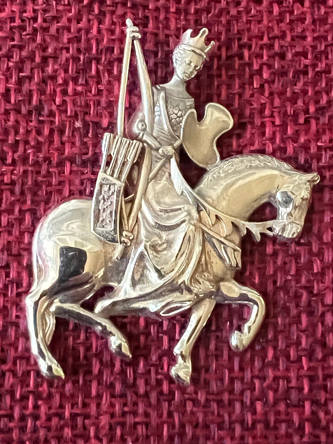 Lady Archer on Horseback Badge / Pin - 15th Century - Reenactment, SCA ...