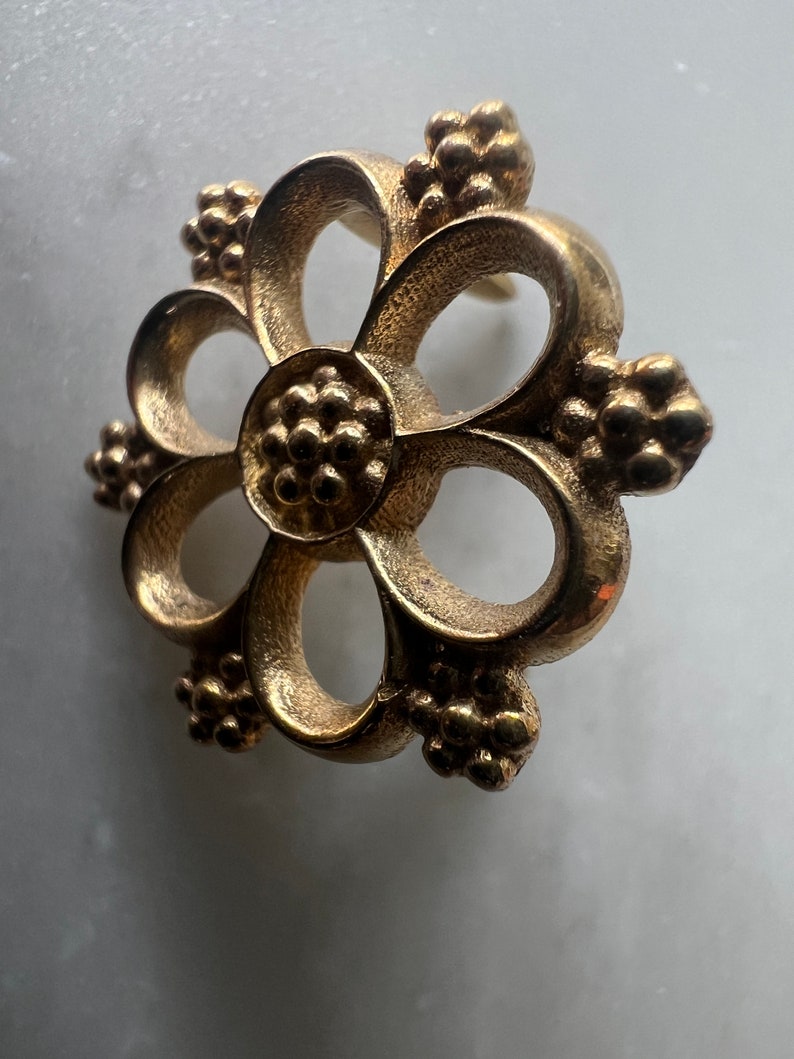 Medieval - Renaissance Floral Stud (~23mm) - SCA Reenactment HEMA LARP ...