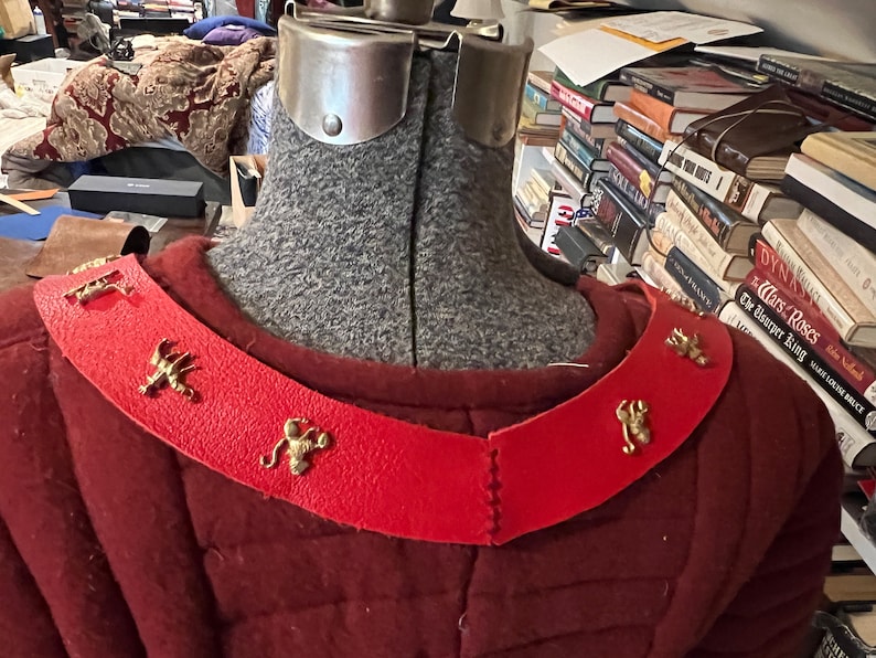 Medieval Leather-backed Livery Collar - Fiore Dei Liberi Theme - Hema ...