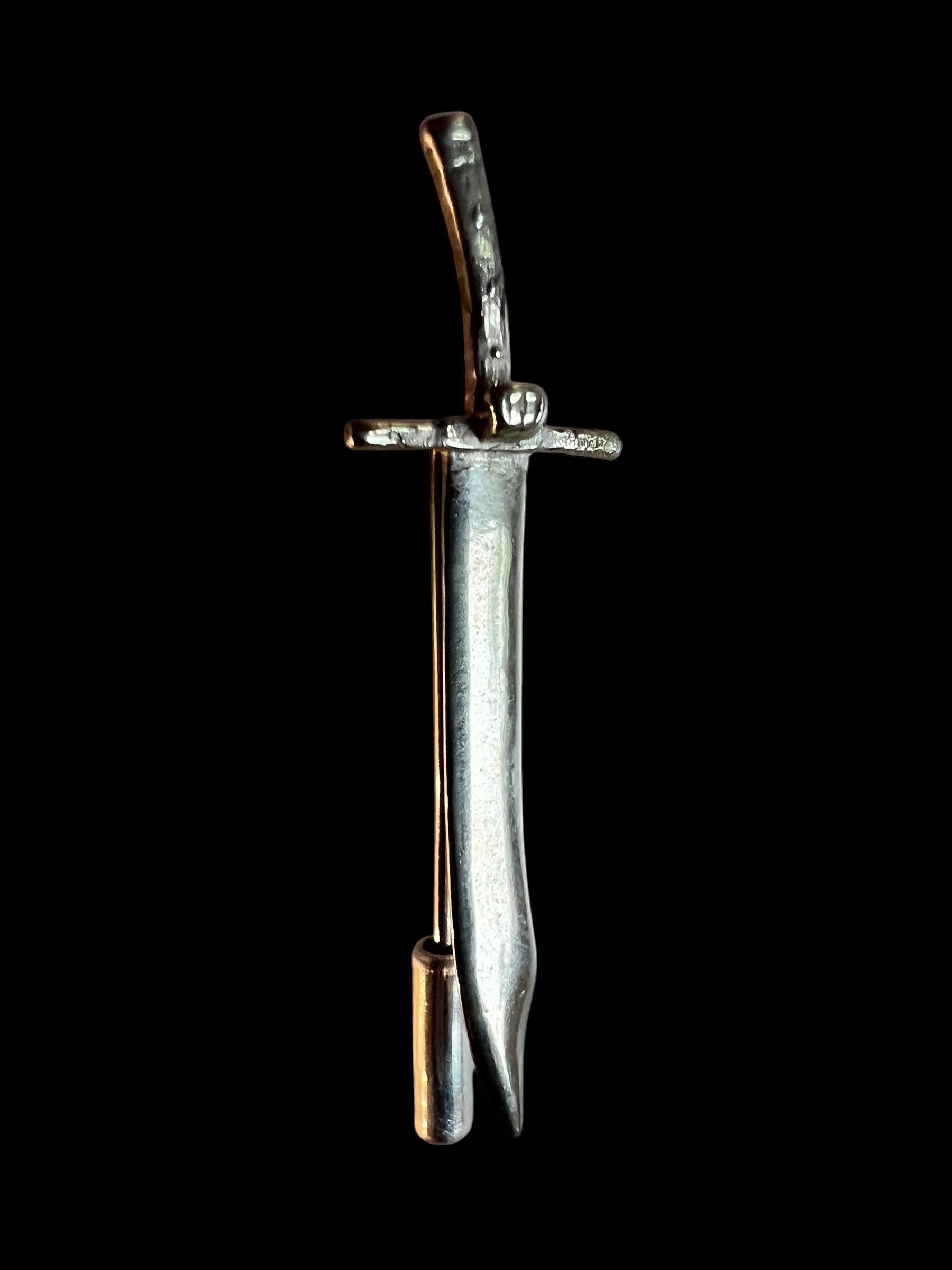German Messer Pilgrim's Badge / Lapel Pin - HEMA, SCA, LARP ...