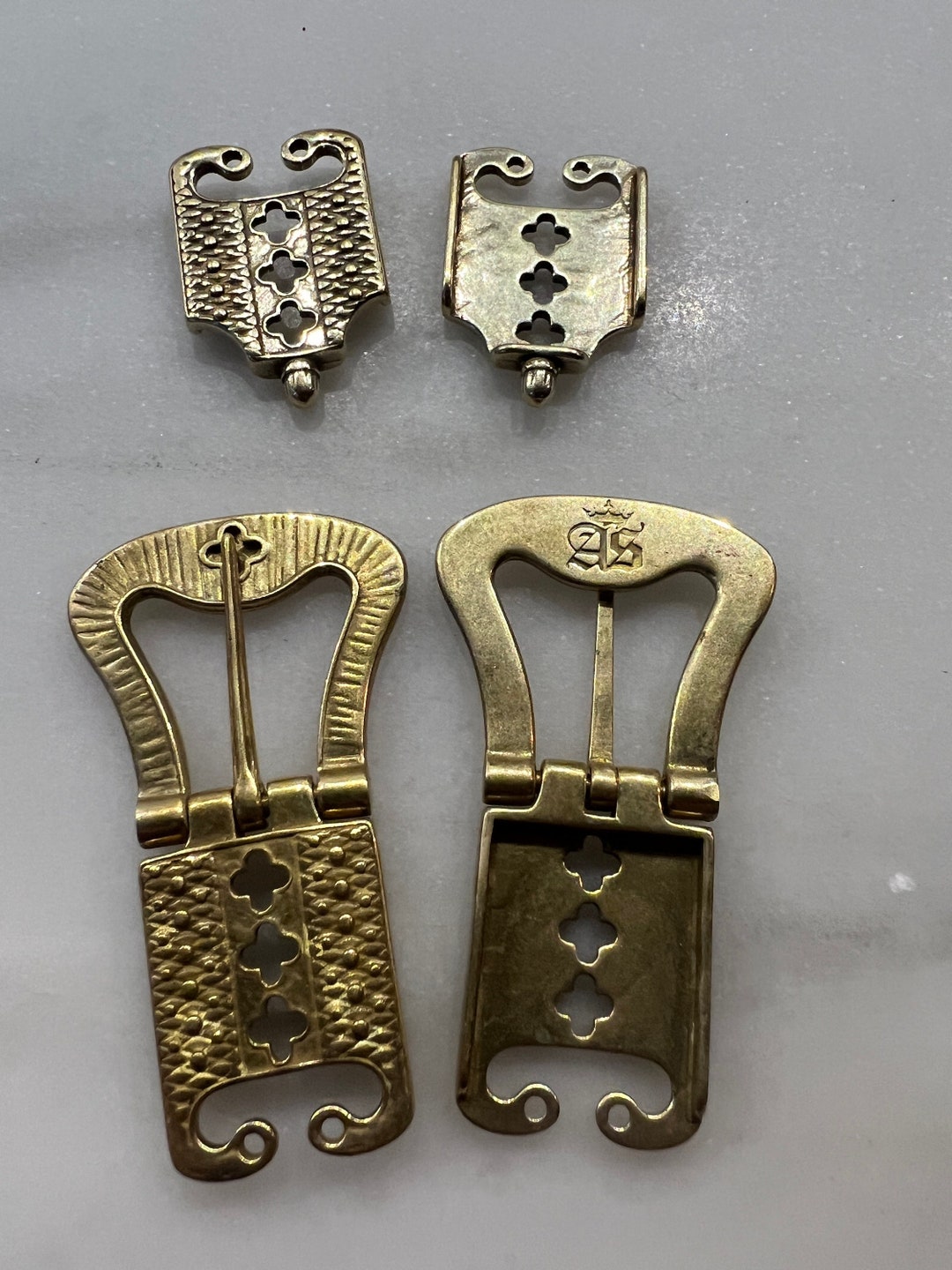 Decorative Late Medieval Garter Buckle and Tip - 5/8" - SCA, HEMA ...