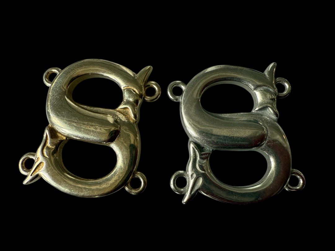 Livery Collar "esse" or "s" Link With Stylized Dragons - Etsy