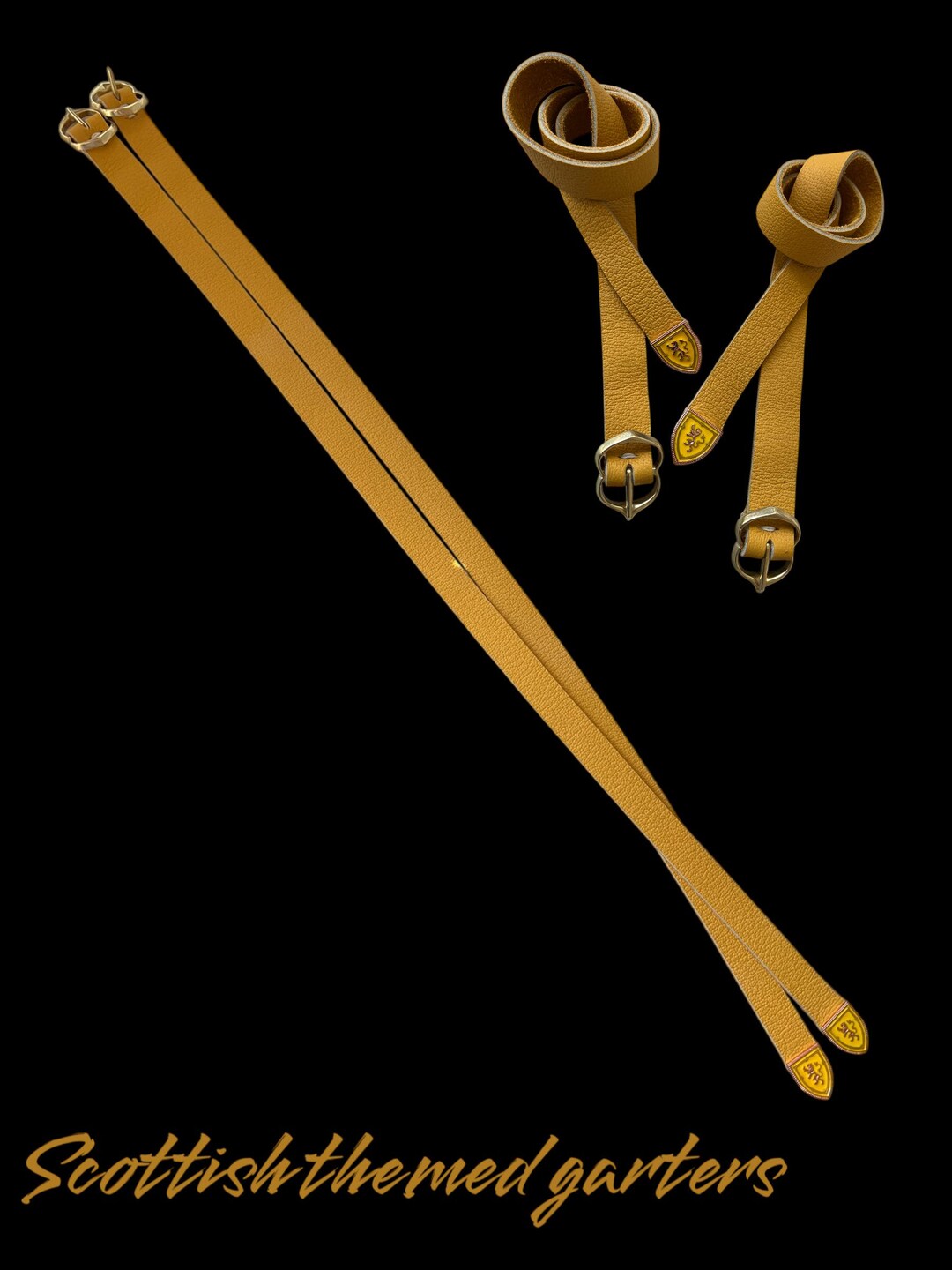 Pair of Medieval Garters - Scottish Theme - Medieval - Costume - SCA ...