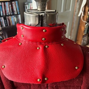 Heraldic Red Late Medieval Brigandine Gorget (neck Armor) - "loyalty ...