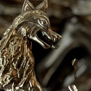 Animal / Fox Rampant - Heraldic Jewelry Pin - Pilgrim's Badge - Sca ...