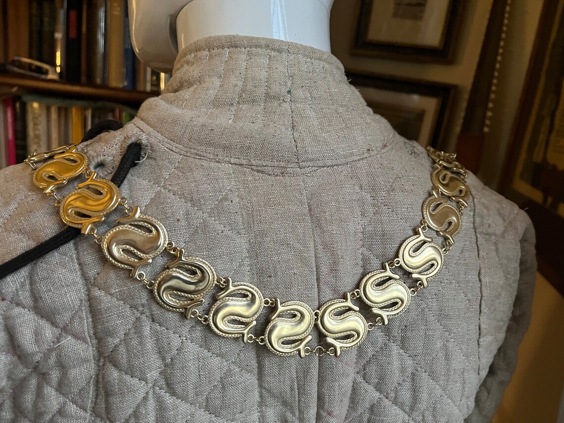 Medieval Livery Collar - Collar of "esse" or "s" - SCA - EMP - LARP ...