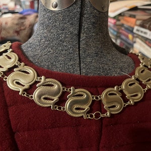 Medieval Livery Collar - Collar of "esse" or "s" - SCA - EMP - LARP ...