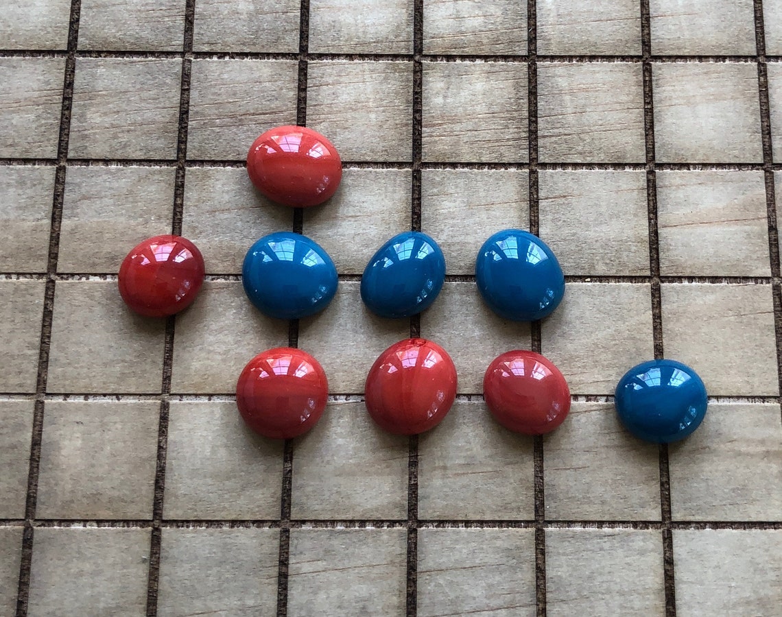 Pente Stones Game Stones Rare Solid Red Color | Etsy