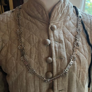 Medieval Renaissance Knight or Squire Chain - Fealty Chain - SCA ...