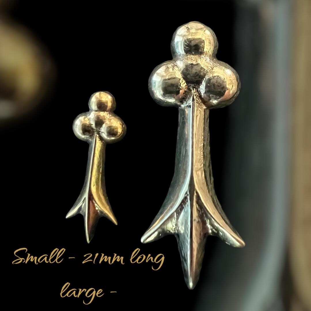 Medieval Leather Belt Stud - Heraldic Ermine Tail - SCA - HEMA ...