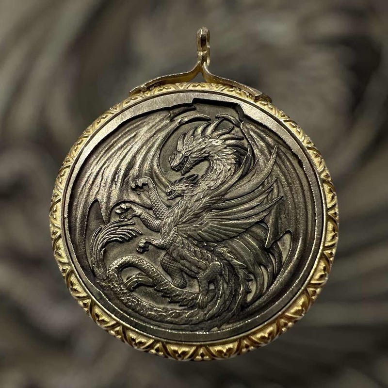 Dragon Medallion - Etsy