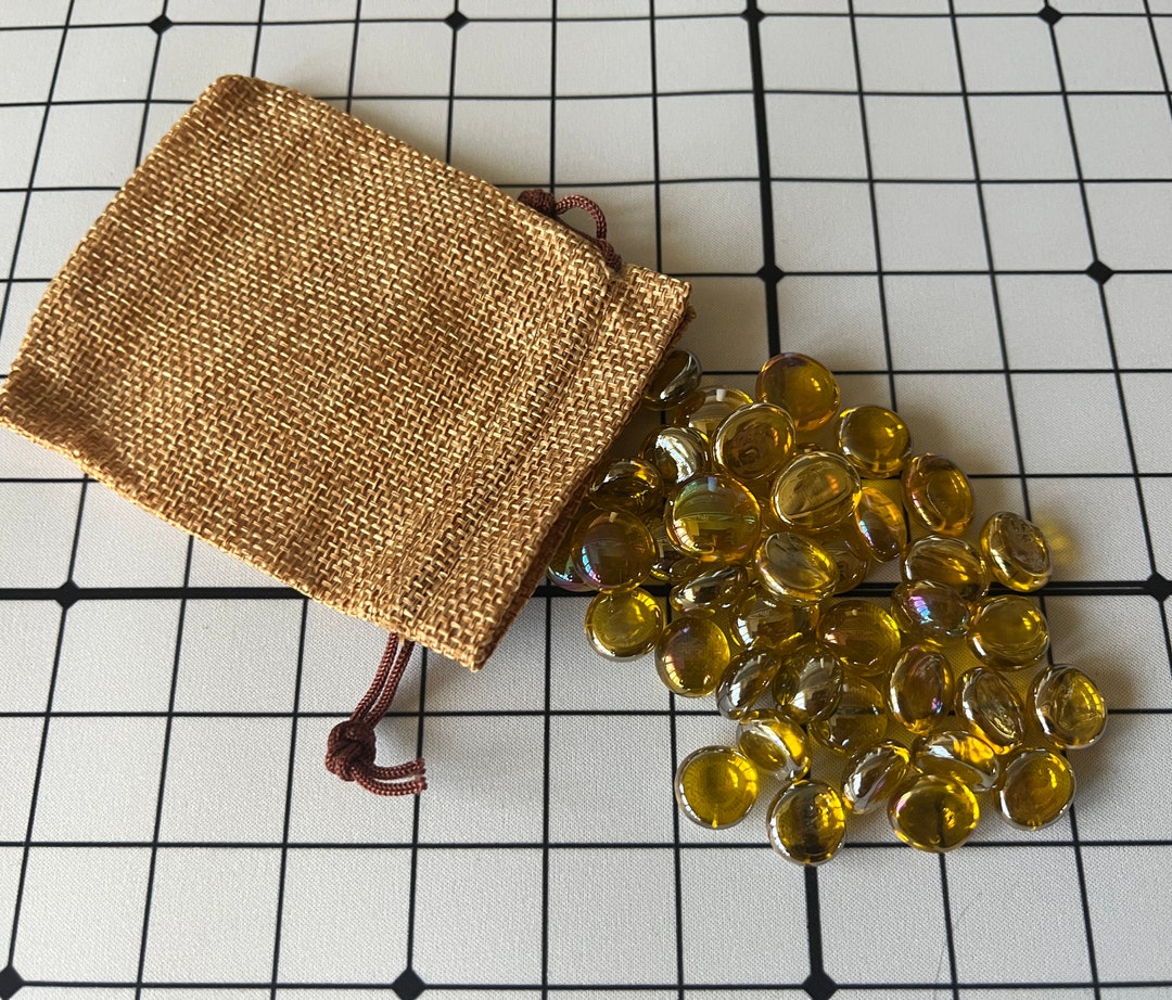 Pente Stones Game Stones New and Striking Golden Yellow With Shiny ...