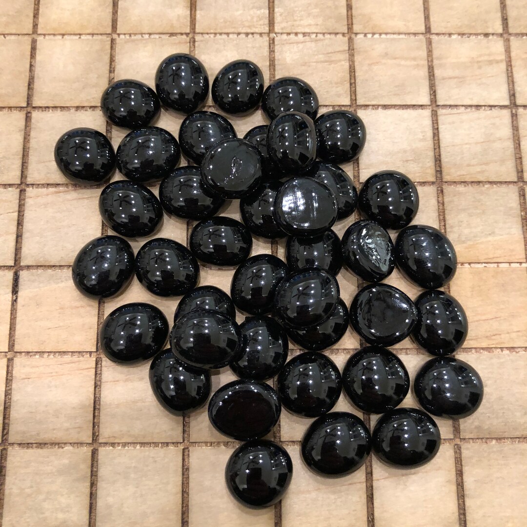 Pente Stones - Game Stones - Solid Black Color! - Etsy