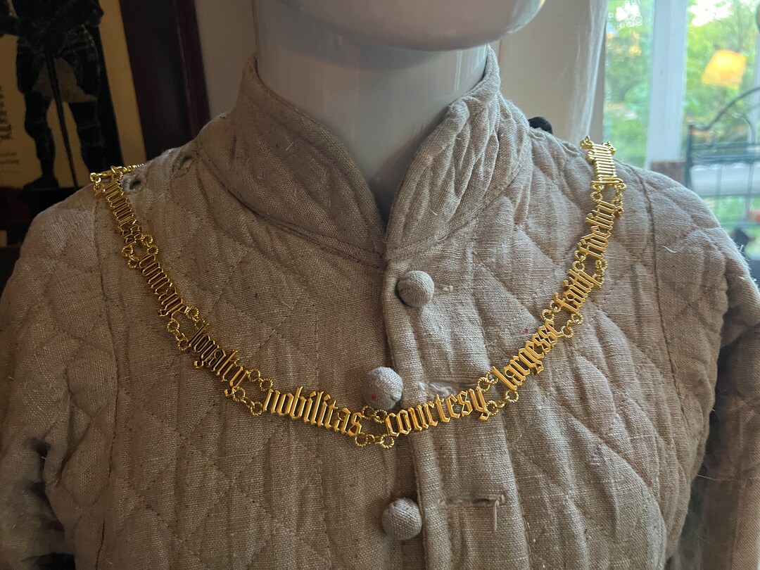 Medieval Renaissance Knight or Squire Chain Fealty Chain SCA Masons ...