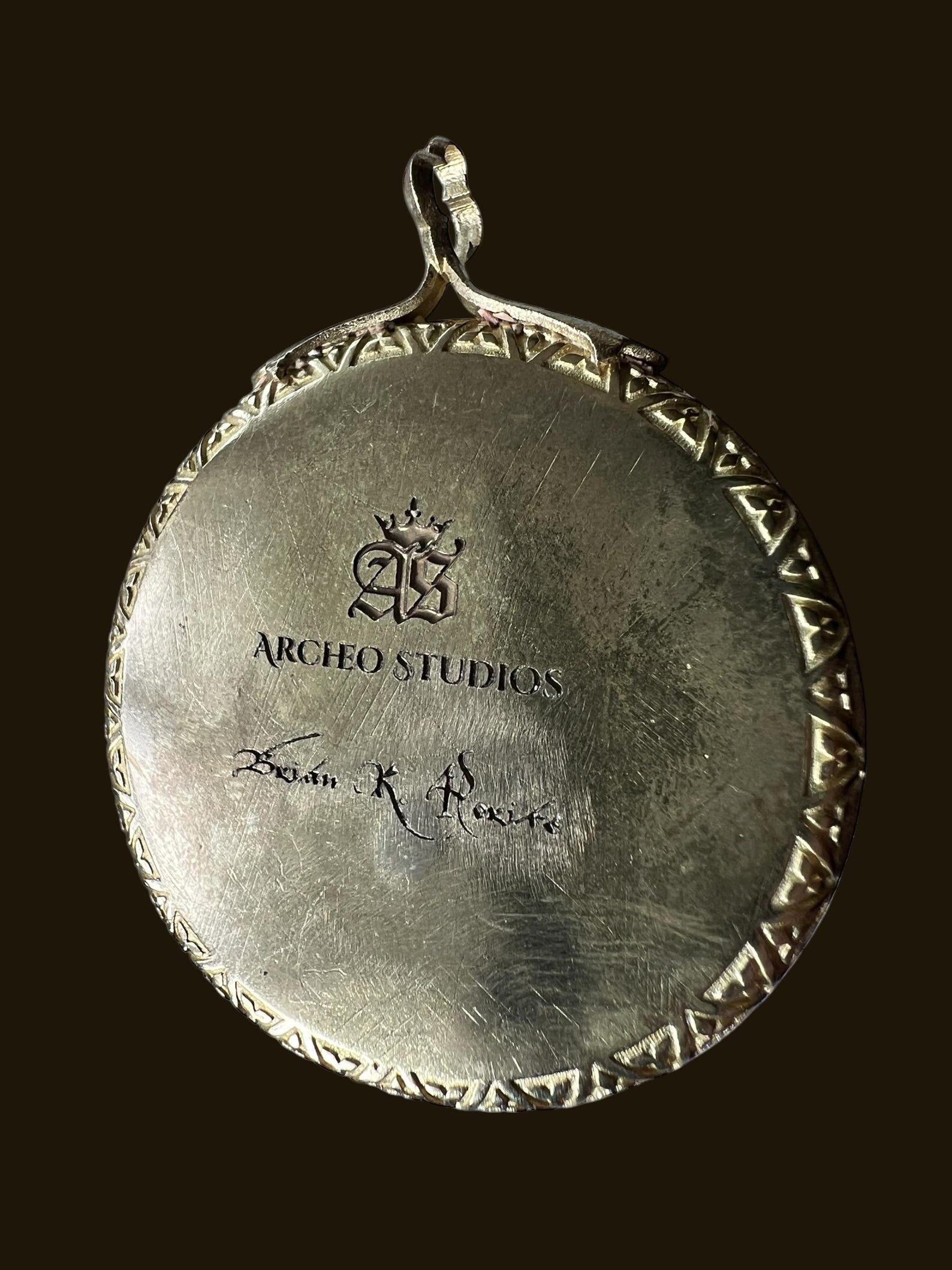 Laurel and Rose Medallion - Two Metals - SCA - Religious - Etsy