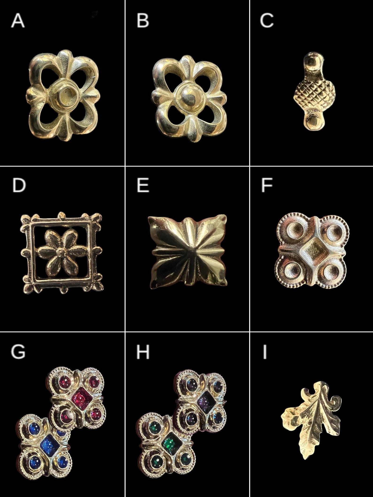 Medieval Belt Stud: Pierced Quatrefoil Design, SCA HEMA Costume - Etsy