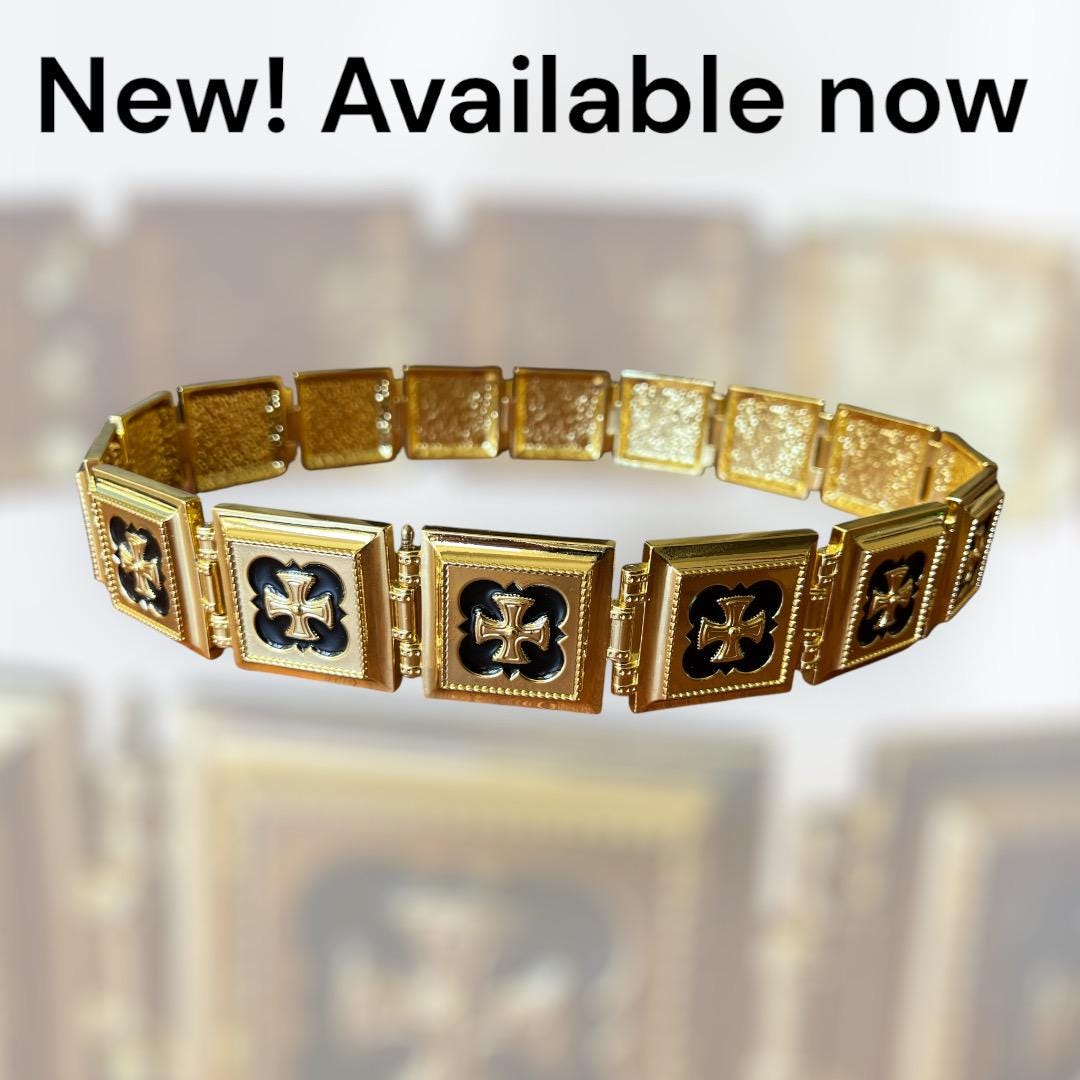 14th - 15th Century Knightly Plaque Belt - Black With Maltese Crosses ...