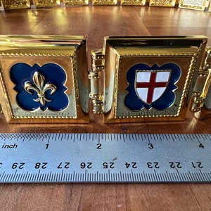14th - 15th Century Knightly Plaque Belt - Blue With St. George and ...