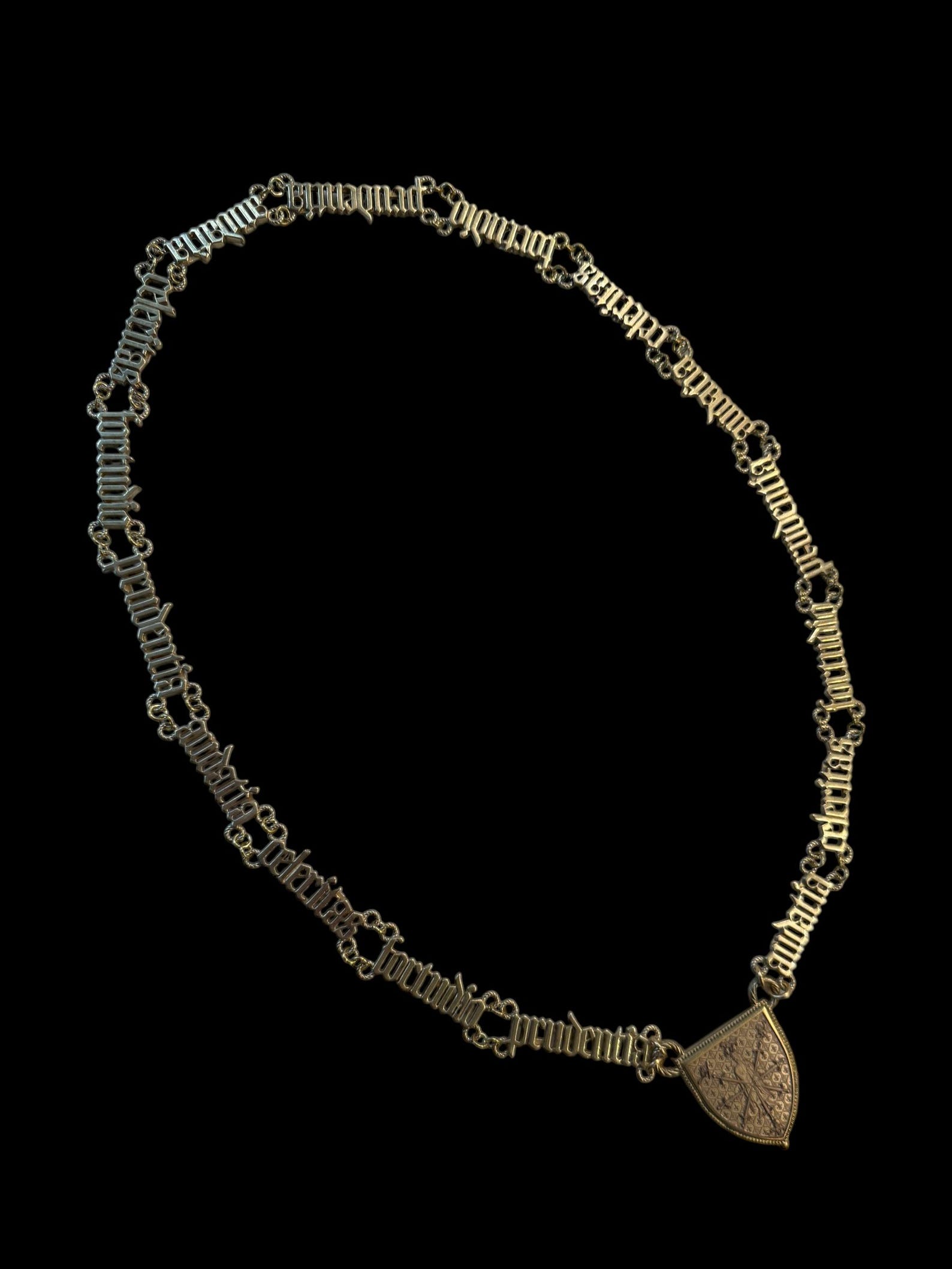 Fiore Dei Liberi-inspired Medieval Knight's Chain With Segno Escutcheon ...