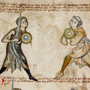 Walpurgia I.33 Inspired Sword and Buckler Lady Fighter Pin Pilgrim's ...