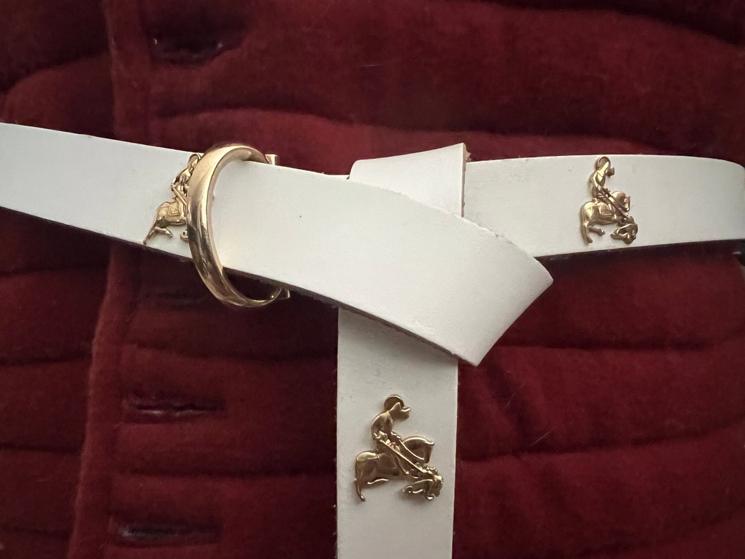 Medieval White Knight's Belt: St. George & Pew Knight Costume - Etsy