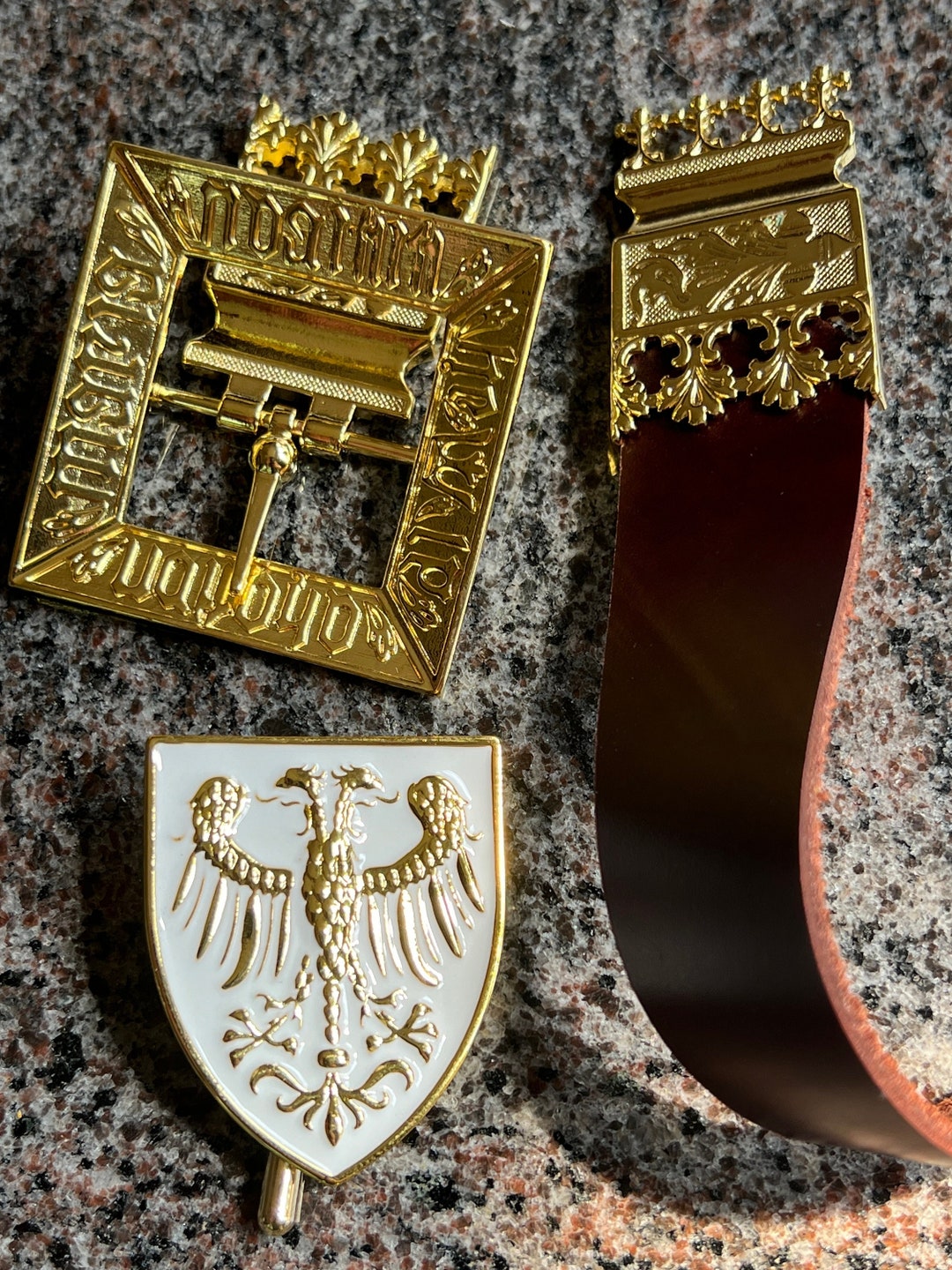 Medieval Gothic Buckle and Tip Set - Erik of Pomerania - Reenactment ...