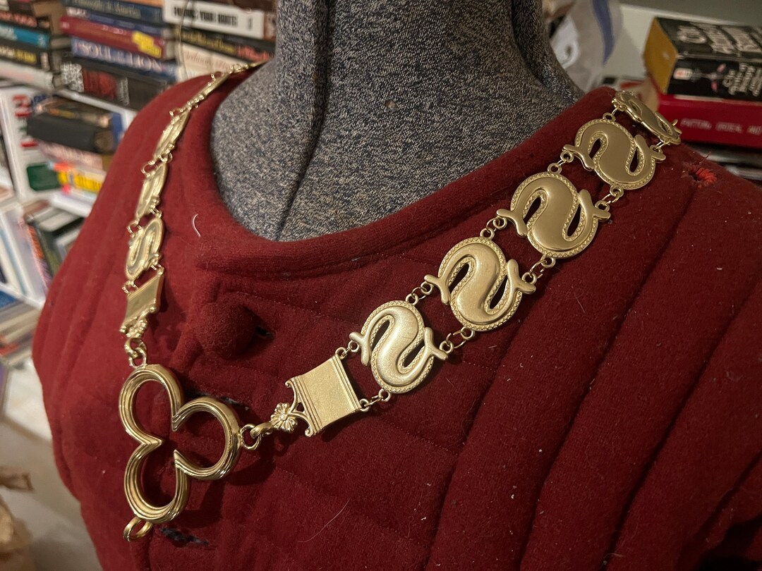 Medieval Livery Collar - Collar of "esse" or "s" - SCA - EMP - LARP ...
