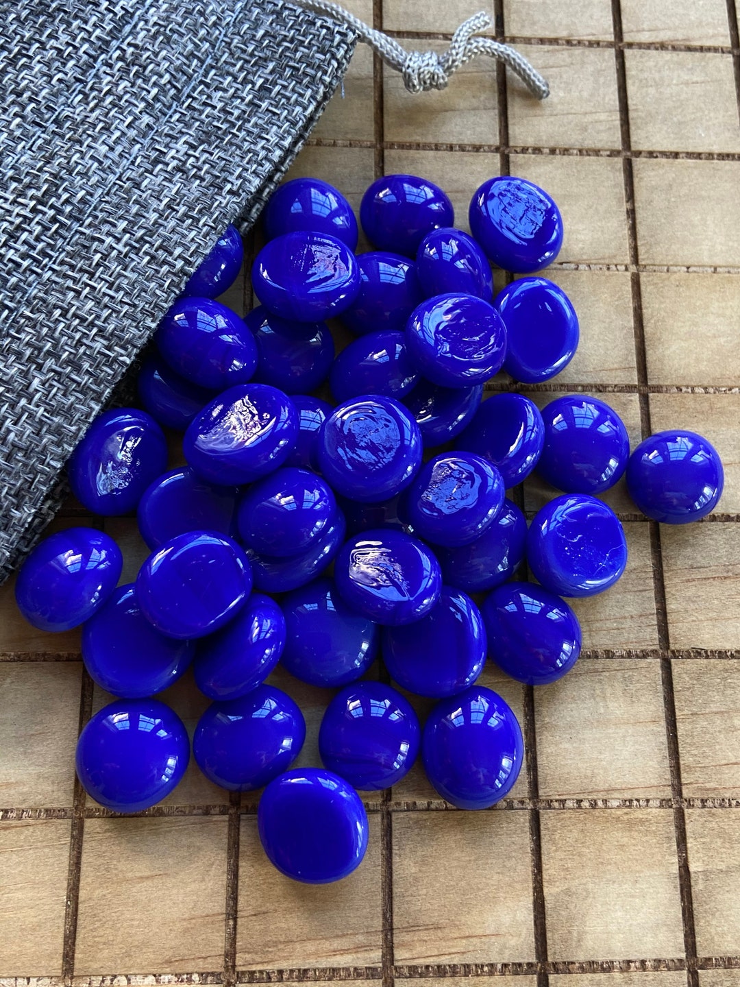 Pente Stones - Game Stones - Rare Solid Brilliant Almost Lapis Blue ...