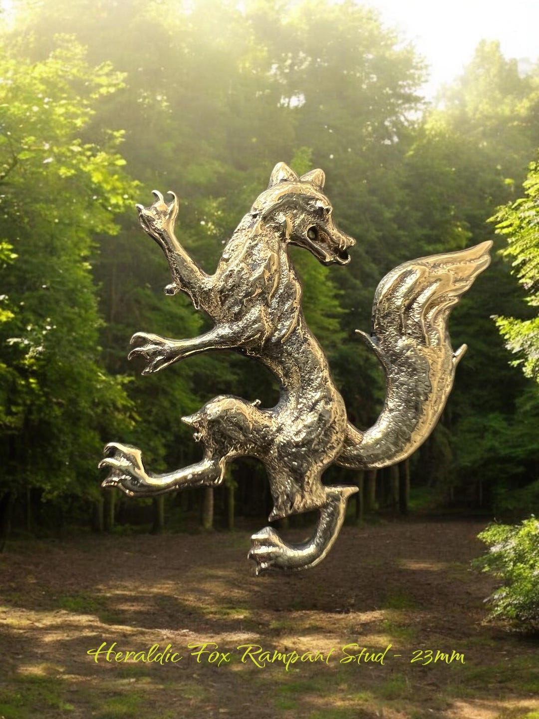 Fox Rampant Belt Studs! Heraldic Medieval Marginalia, HEMA, SCA, LARP ...