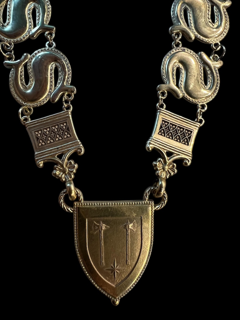 Medieval Livery Collar With Custom Heraldic Escutcheon: SCA LARP ...