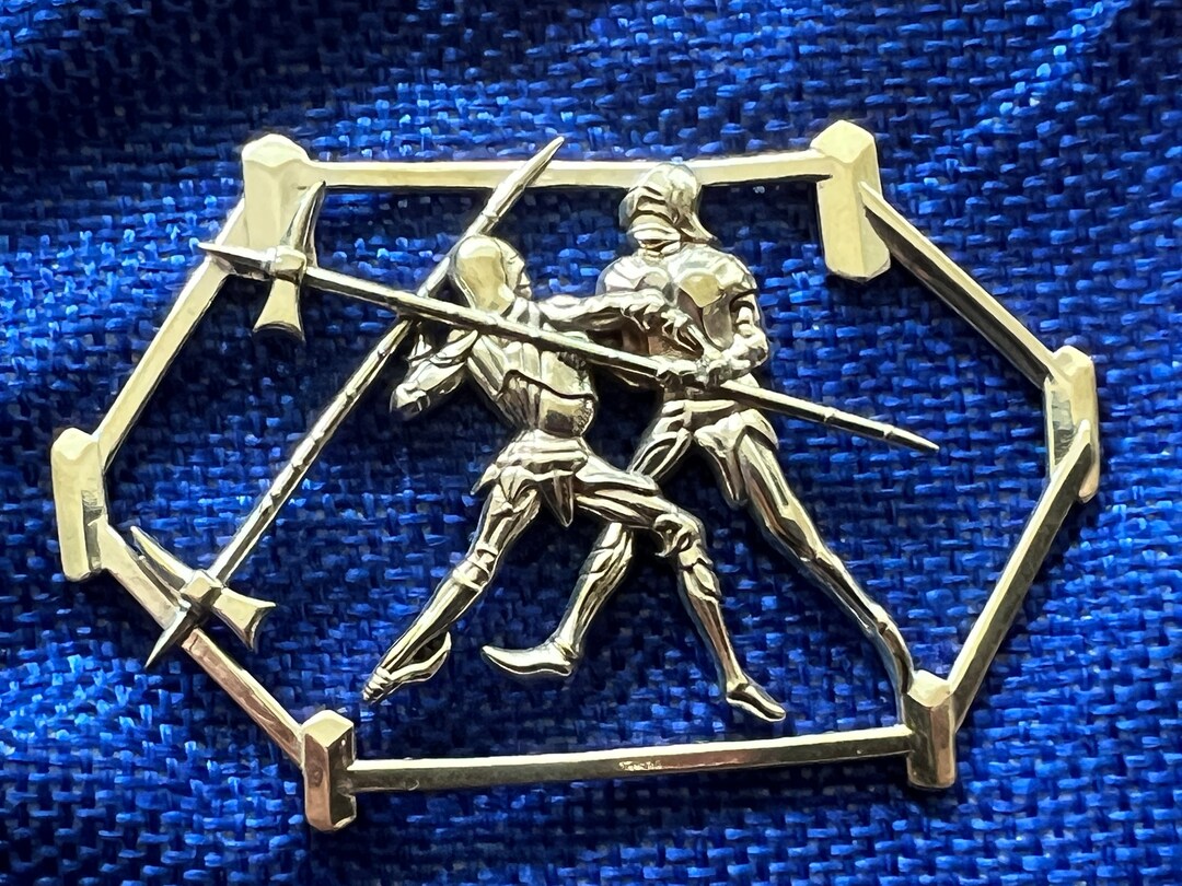 Medieval Jewelry Gift Pin Hans Talhoffer Poleaxe Pilgrim's Badge for ...