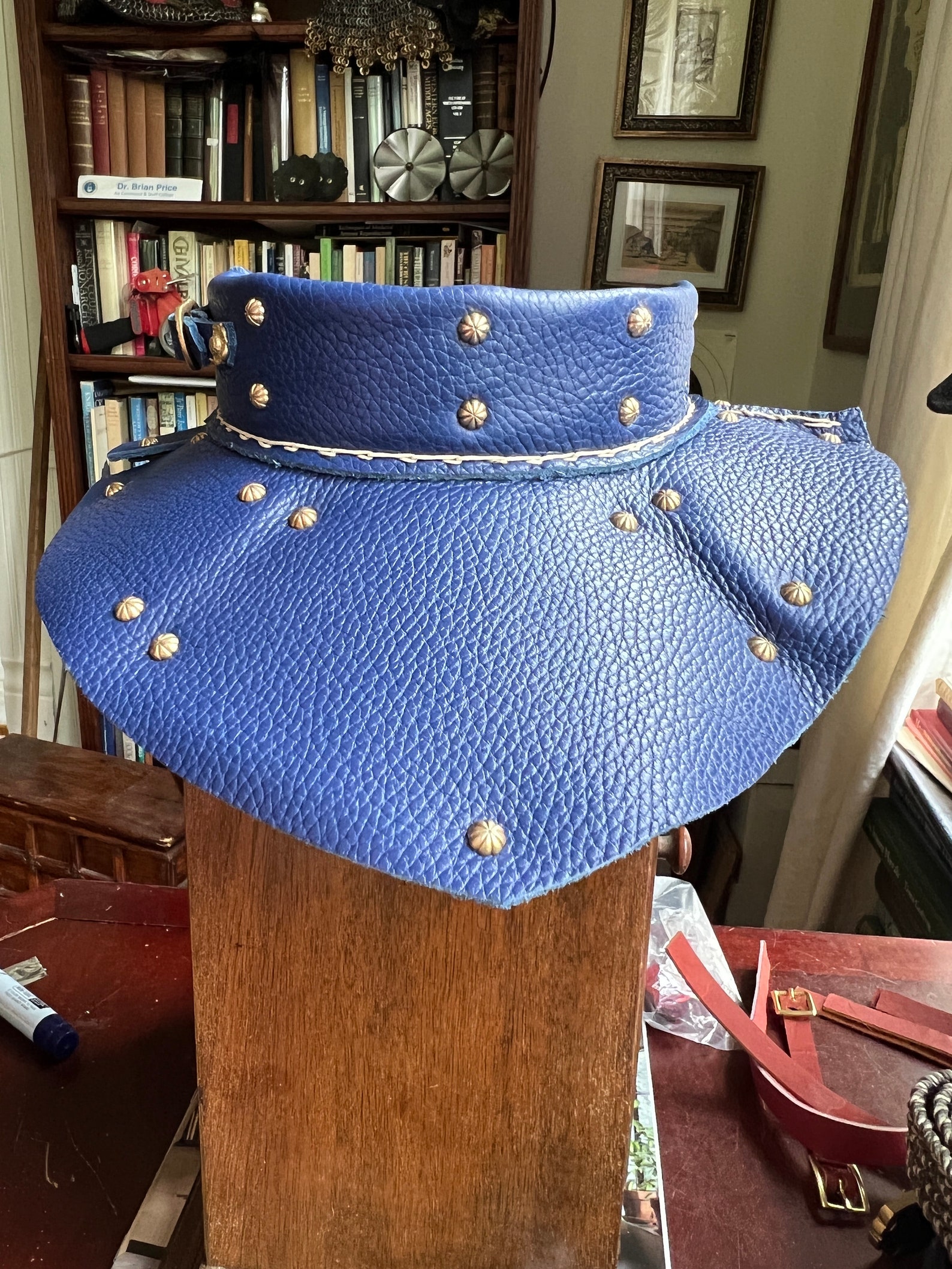 Heraldic Red Late Medieval Brigandine Gorget neck Armor - Etsy