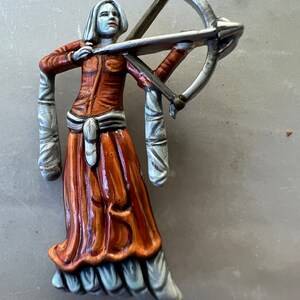 Crossbow Woman - Hand Painted Badge - Livery Pins - HEMA - SCA - LARP ...