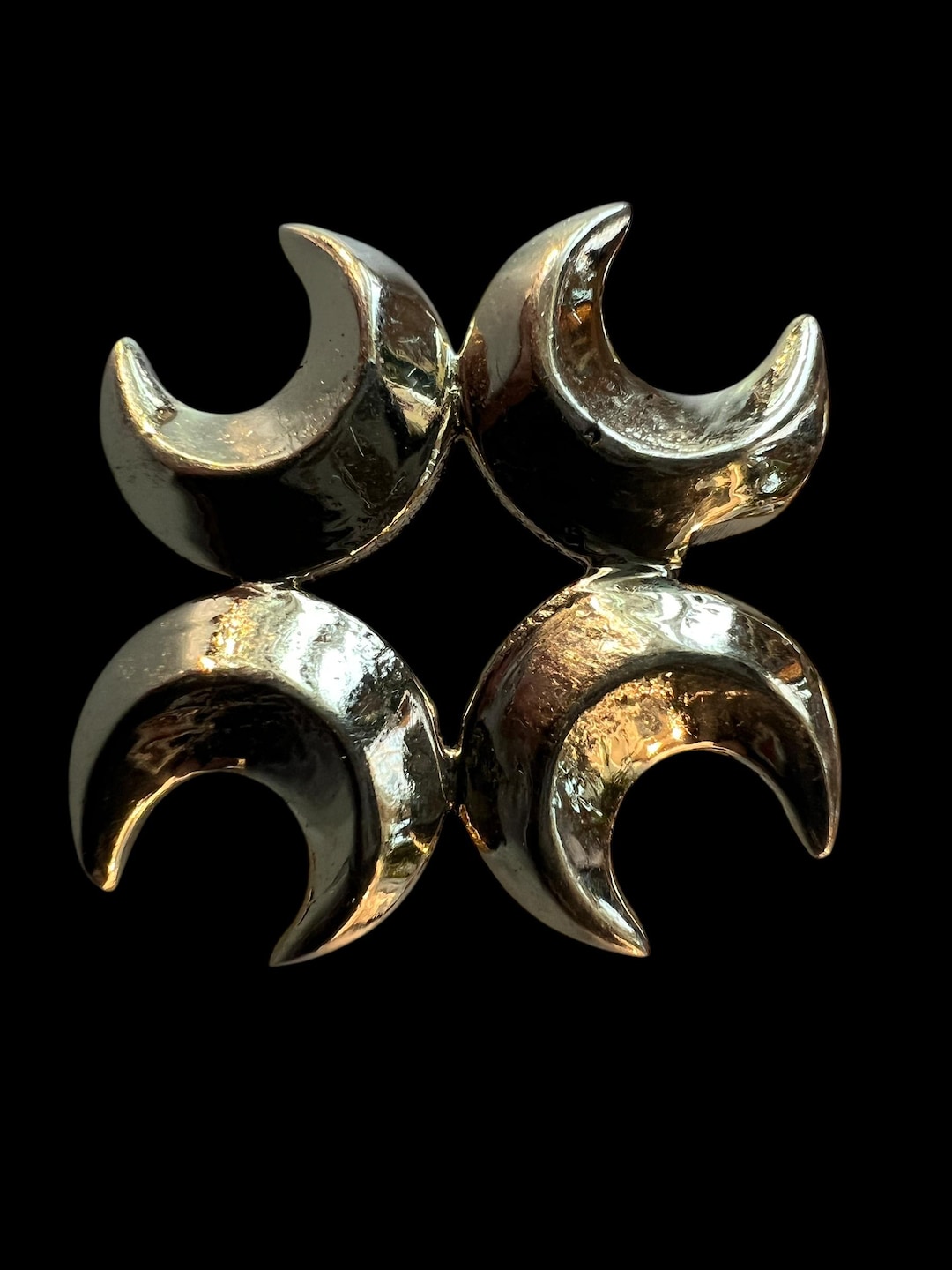 Stud - Four Crescent - SCA Caid Populace Badge - 23mm - SCA, HEMA ...