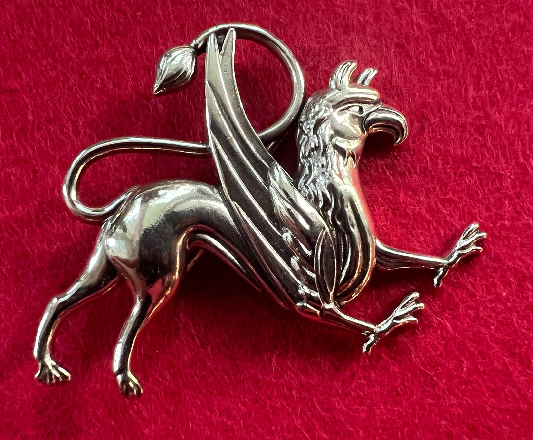 Animal / Griffen Griffon Gryphon Griffin, Jewelry Pin - Pilgrim's Badge ...