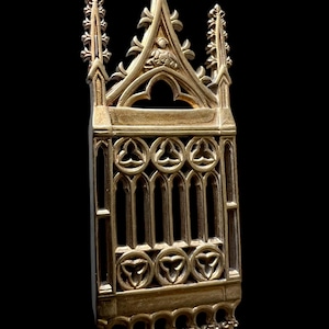 Medieval Gothic Brass Buckle Set: Custom Inset Panel, Reenactment SCA ...
