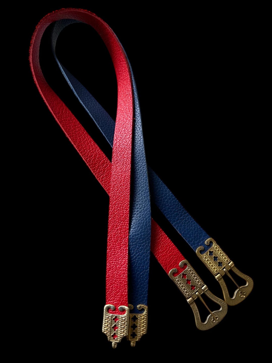 Pair of Medieval Garters - Parti Colored - Etsy