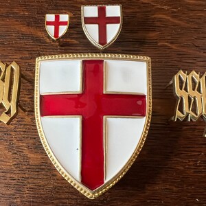 Saint George Cross - Escutcheon (shield) - Leather Studs - HEMA - SCA ...