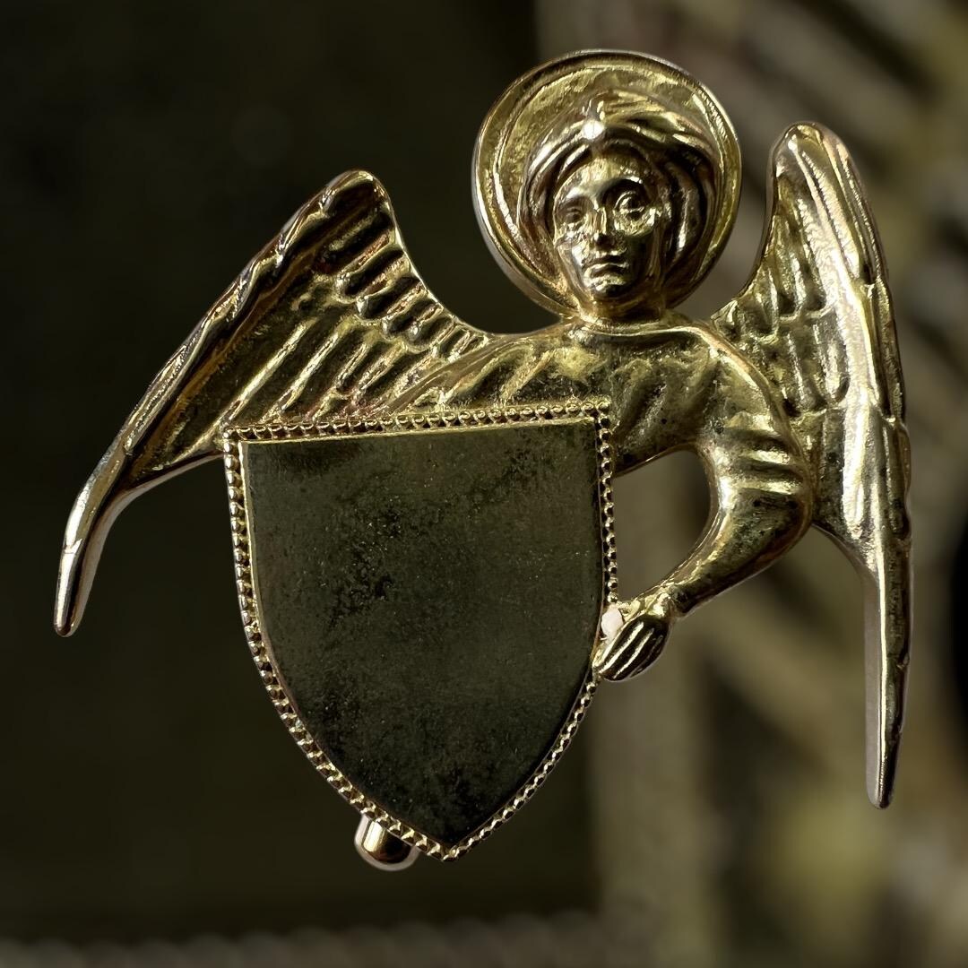 Custom Heraldic Angel Pin - Medieval, SCA, HEMA, Reenactment, Wedding ...