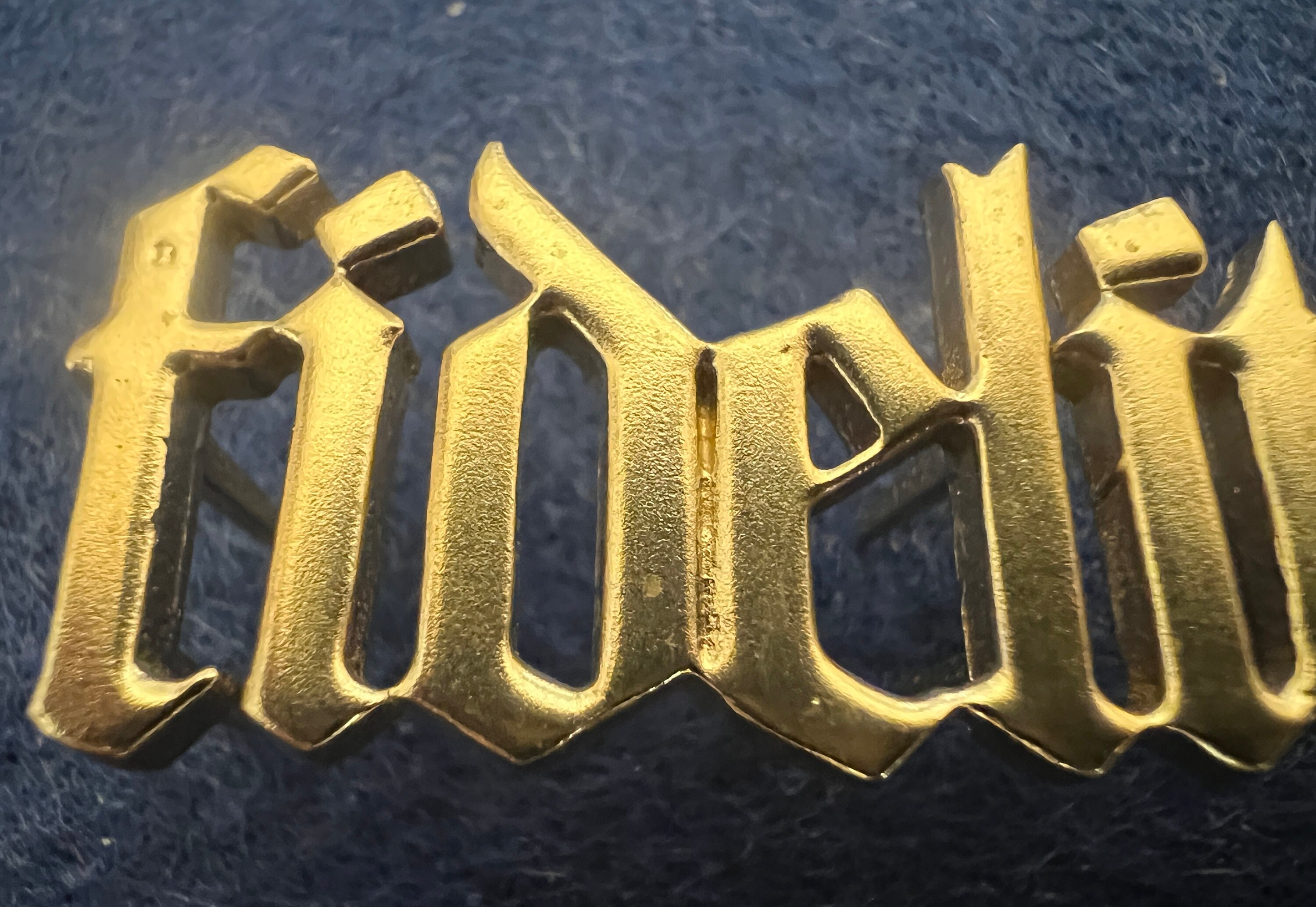 Chivalry Virtue Studs - Gothic Lettering Leather, Wood Etc. - SCA, LARP ...