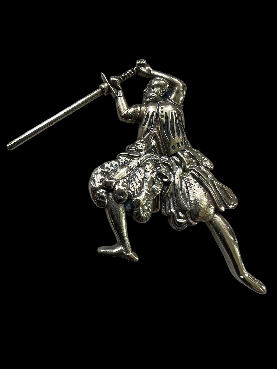 Joaquin Meyer Swordsman - Jewelry Pin - 15th Century - Pilgrim's Badge ...